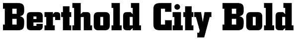 Berthold City BE Font