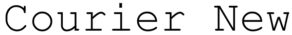 Courier New Font | Font Spy