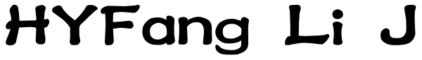Hanyi Fang Li Font | Font Spy