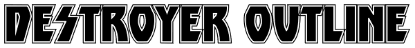 Destroyer Font | Font Spy