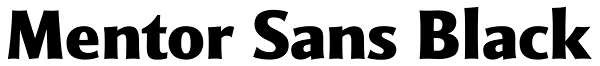 Mentor Sans Font | Font Spy