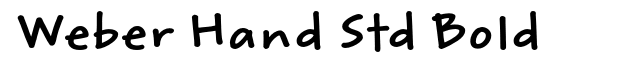 ITC Weber Hand Font
