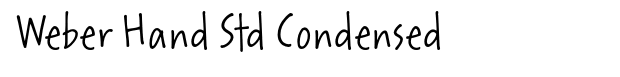 ITC Weber Hand Font