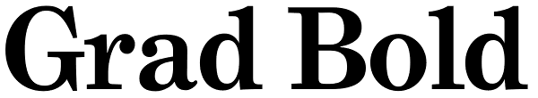 Grad Font
