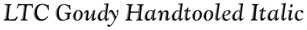LTC Goudy Handtooled Font | Font Spy