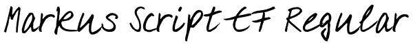 Font Spy | EF Markus Script Font