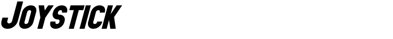Joystick Font Free Download | Font Spy