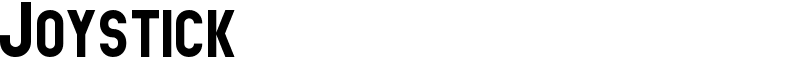 Joystick Font Free Download | Font Spy