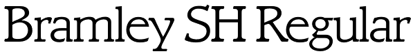 Bramley SH Font | Font Spy