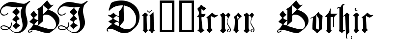 JGJ Dürer Gothic Font Free Download | Font Spy