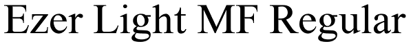 Ezer MF Font | Font Spy