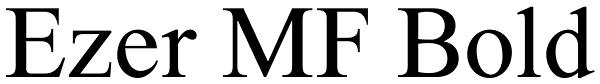 Ezer MF Font | Font Spy