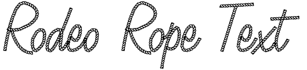 Rodeo Rope Font | Font Spy