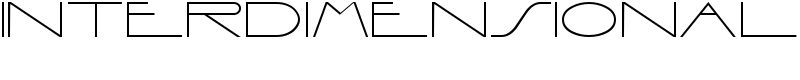 Interdimensional Font Free Download | Font Spy