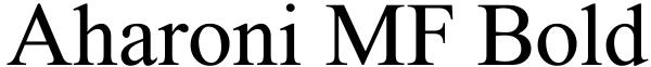 Aharoni MF Font | Font Spy