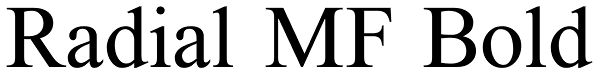 Radial MF Font | Font Spy