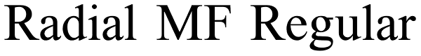 Radial MF Font | Font Spy
