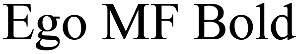 Ego MF Font | Font Spy