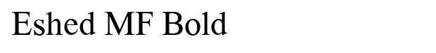Eshed MF Font | Font Spy