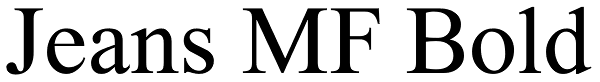Jeans MF Font | Font Spy
