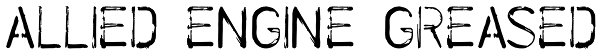 Allied Engine Font | Font Spy