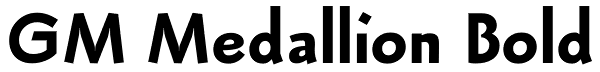 GM Medallion Font | Font Spy
