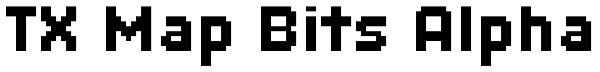 TX Map Bits Font | Font Spy