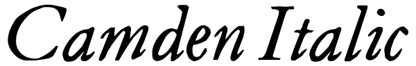 Camden Font | Font Spy