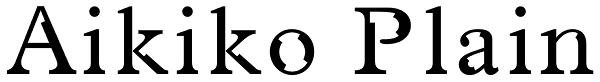 Aikiko Font | Font Spy