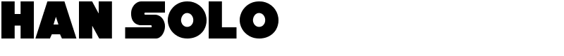 Han Solo Font Free Download | Font Spy