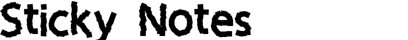 Sticky Notes Font Free Download