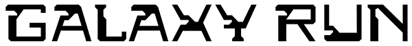 Galaxy Run Font | Font Spy