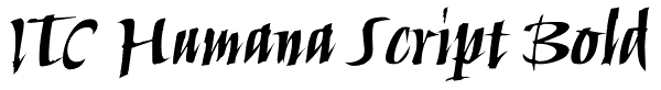 Font Spy | ITC Humana Script Font