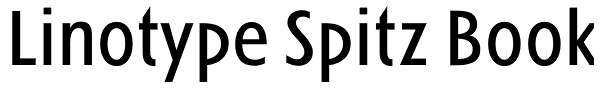 Linotype Spitz Font | Font Spy