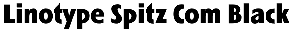 Linotype Spitz Font | Font Spy