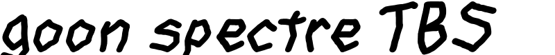 Font Spy | Goon Spectre TBS Font Free Download