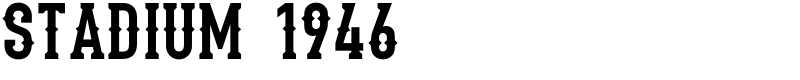 Stadium Font Free Download | Font Spy