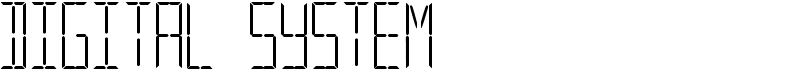 Digital System Font Free Download | Font Spy