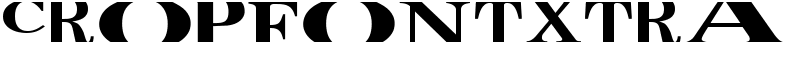 CropFont Xtra Font Free Download | Font Spy