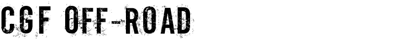 CGF Off-Road Font Free Download | Font Spy