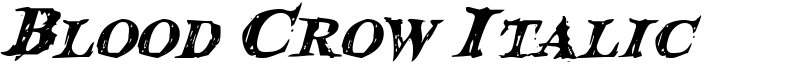 Blood Crow Font Free Download | Font Spy