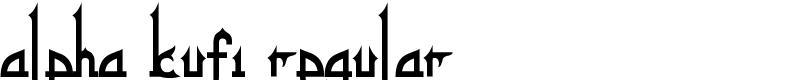 Alpha Kufi Font Free Download | Font Spy