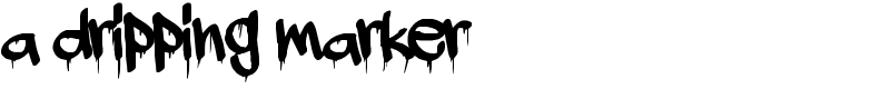 A Dripping Marker Font Free Download | Font Spy