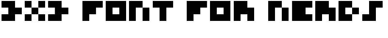 3x3 Font for Nerds Font Free Download | Font Spy