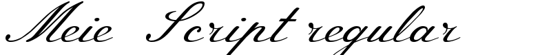 Meie Script Font Free Download | Font Spy