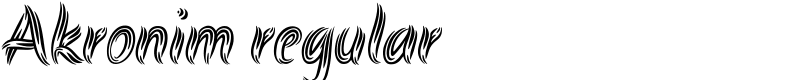 Akronim Font Free Download | Font Spy