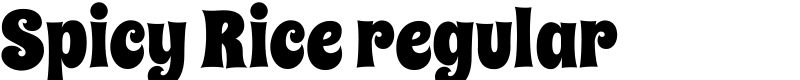 Spicy Rice Font Free Download | Font Spy