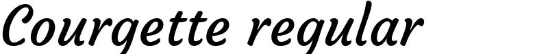 Courgette Font Free Download | Font Spy