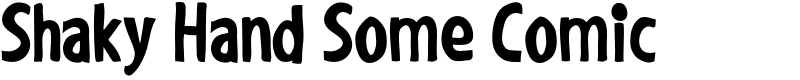 Font Spy | Shaky Hand Some Comic Font Free Download