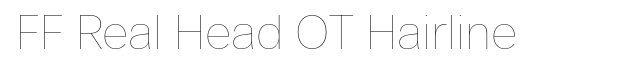 FF Real Head Font